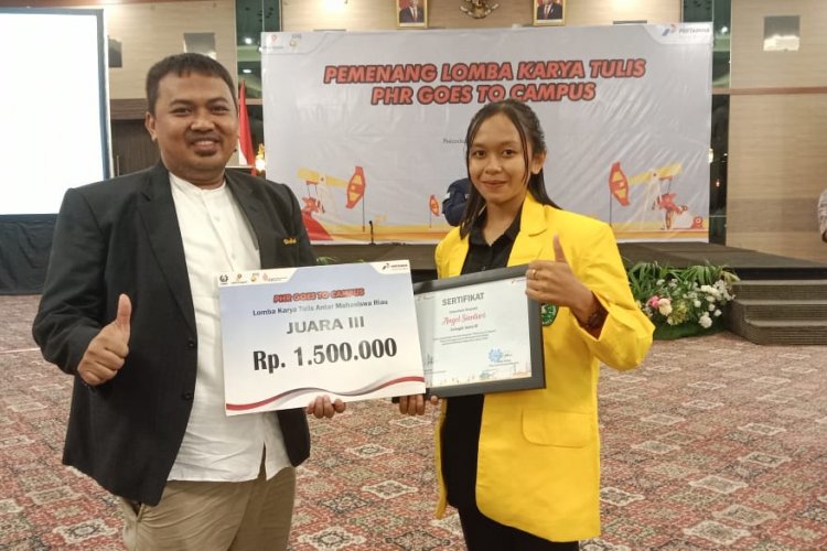 Angel Sianturi Mahasiswi Unilak Raih Juara Lomba Karya Tulis PHR Goes ...